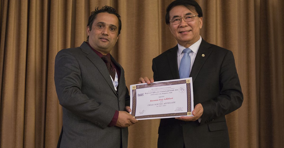 Former North-South Dialogue scholarship holder Basanta Raj Adhikari ...