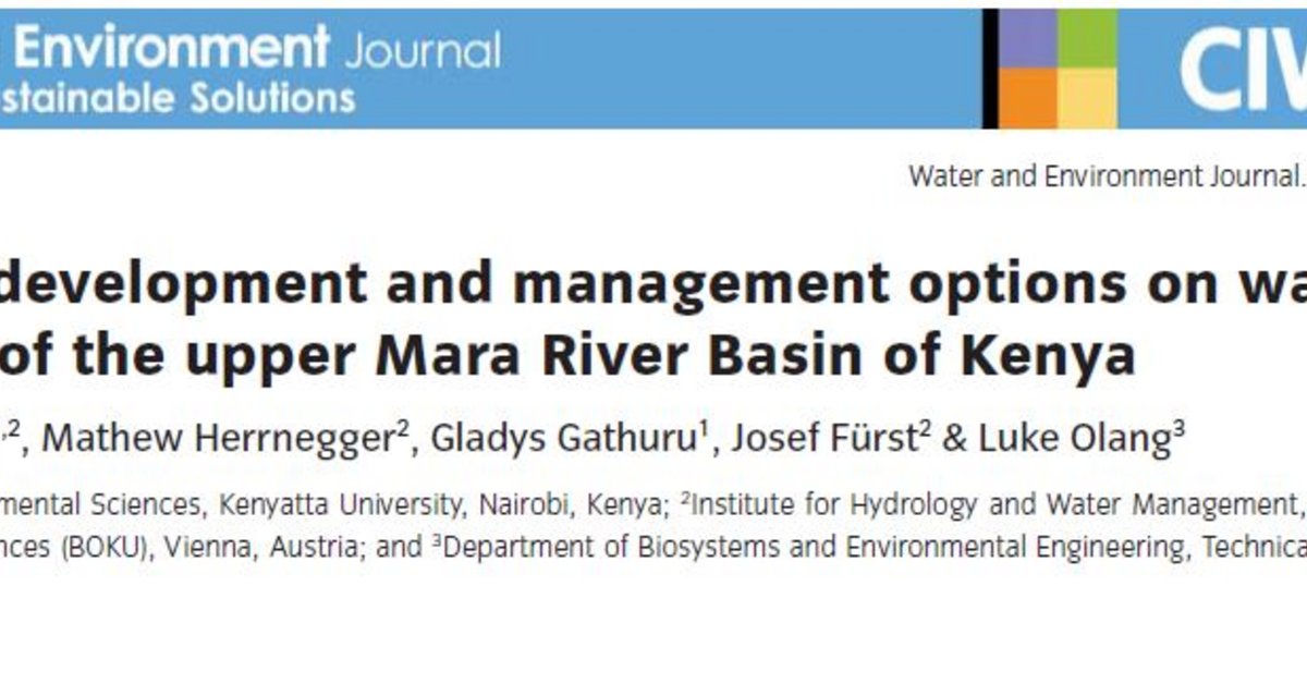 Management options and their impact on water resources in the upper ...