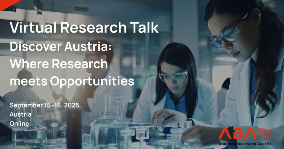 Virtual Research Talk Discover Austria: Where Research meets Opportunities