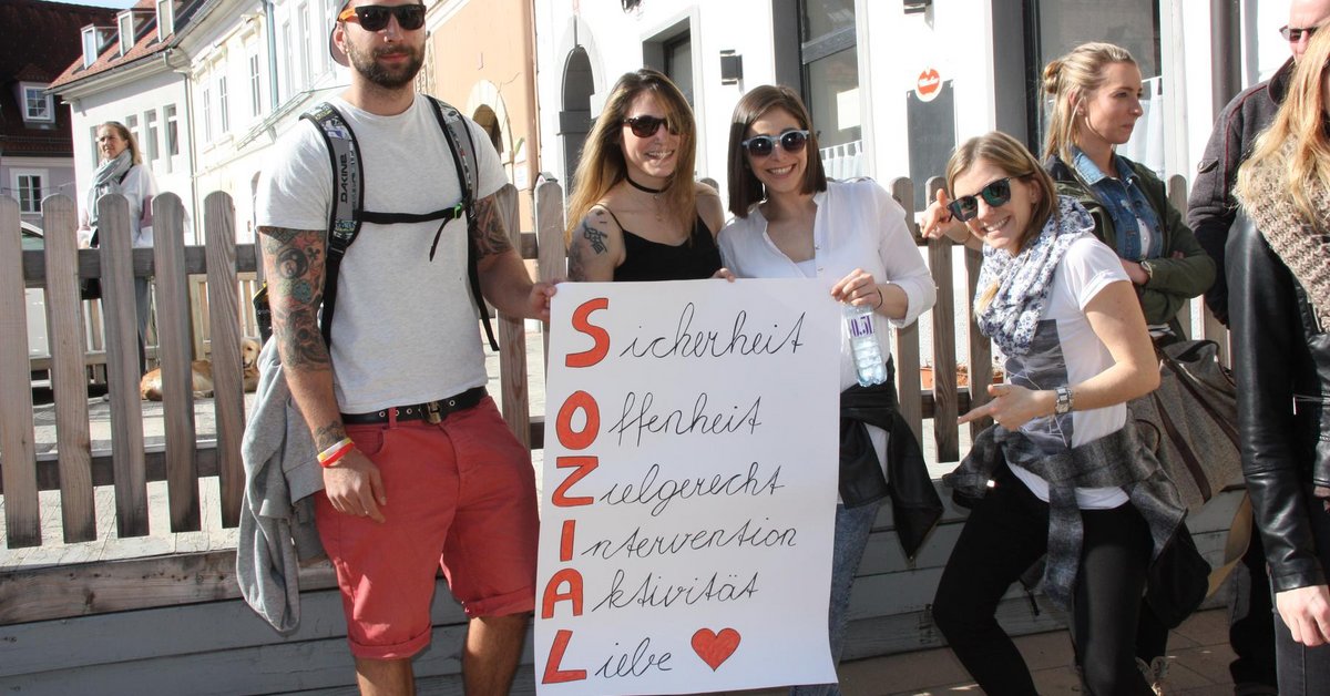 Marching on the streets on World Social Work Day